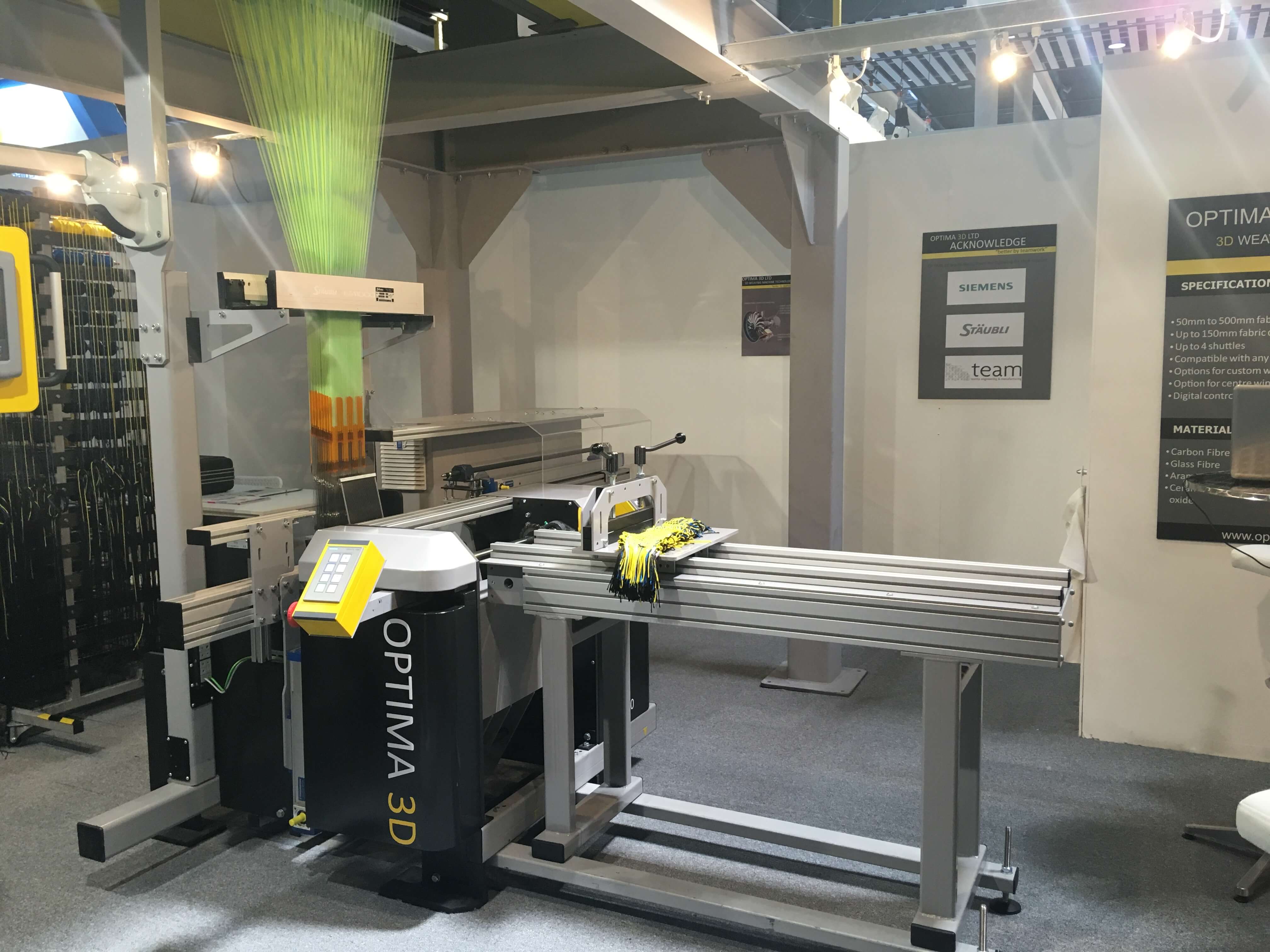 Optima 3D showcases its weaving technology for composites