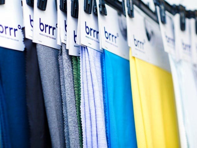 New cooling cationic dyed polyester yarn