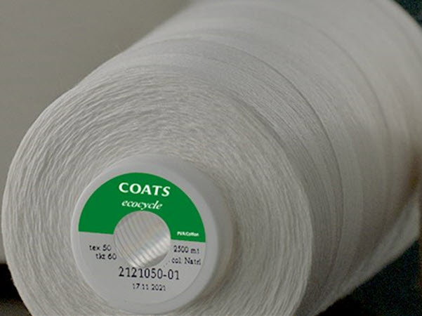 Water dissolvable thread makes garment recycling easier