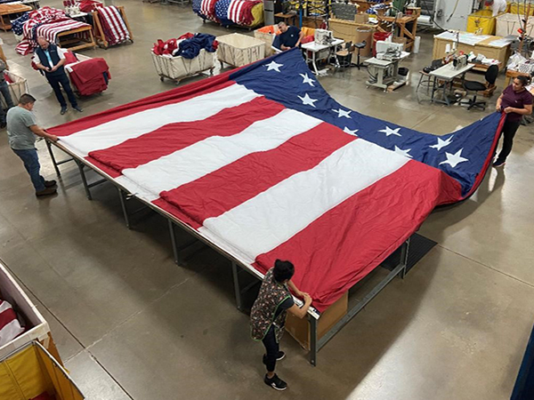 New steamer investment for digitally printed flags