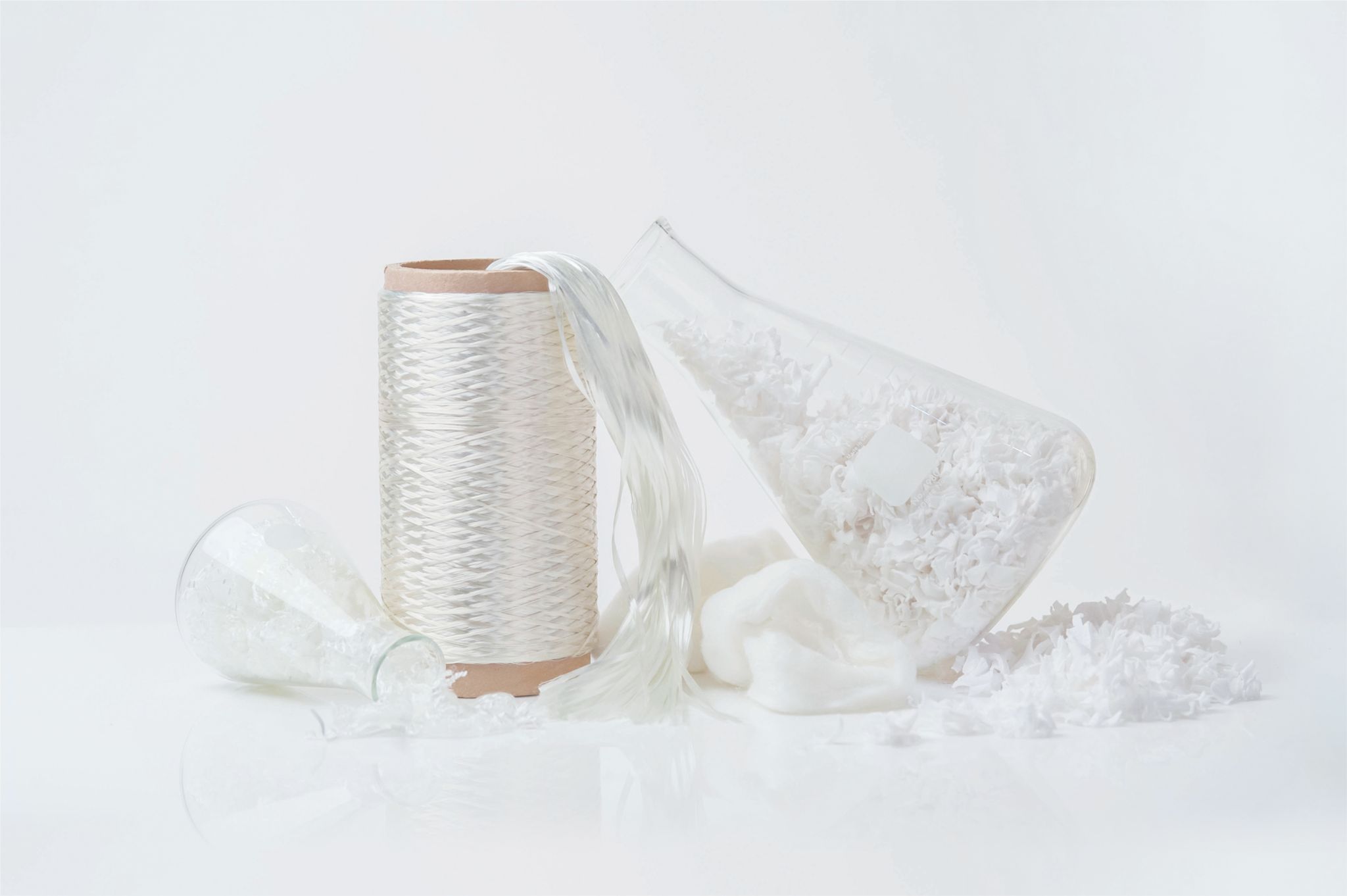 Recyclable fibre made from cotton waste